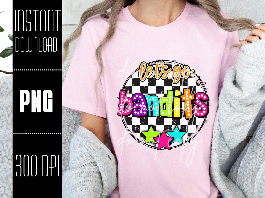 Bandits Mascot PNG, Colorful Bandits Mascot Design, Retro Bandits ...