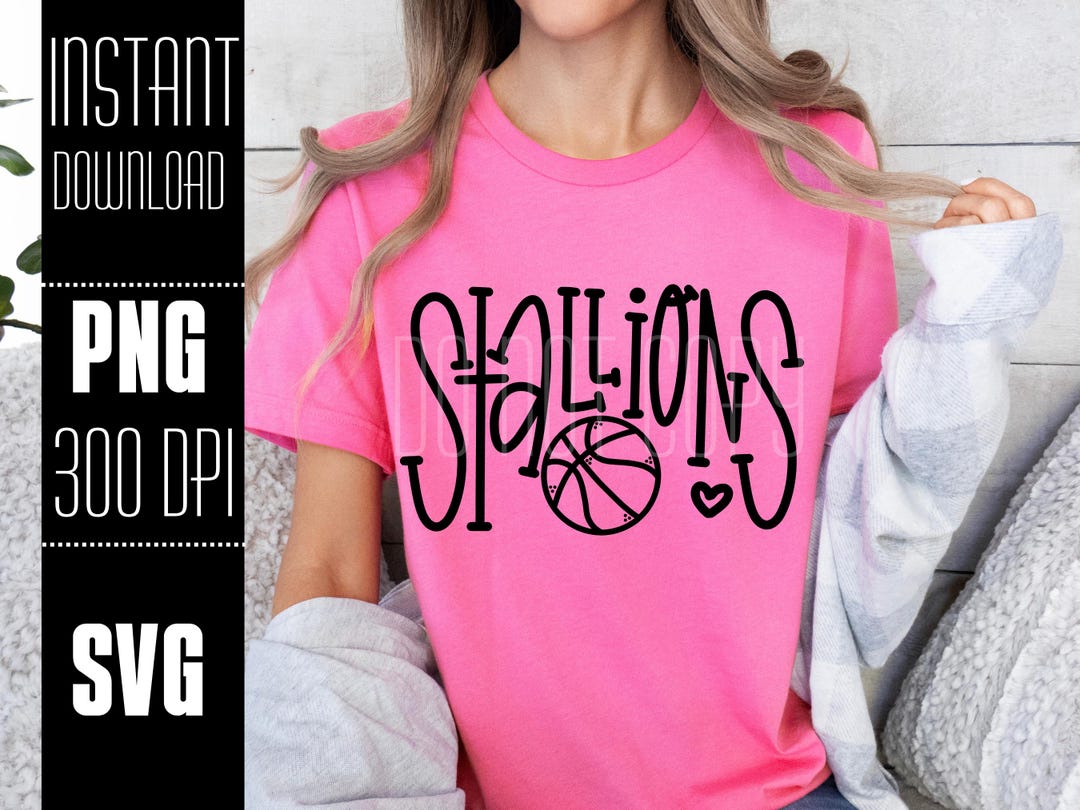 Stallions SVG, Stallions PNG, Stallions Basketball, Mascot Shirt Design ...