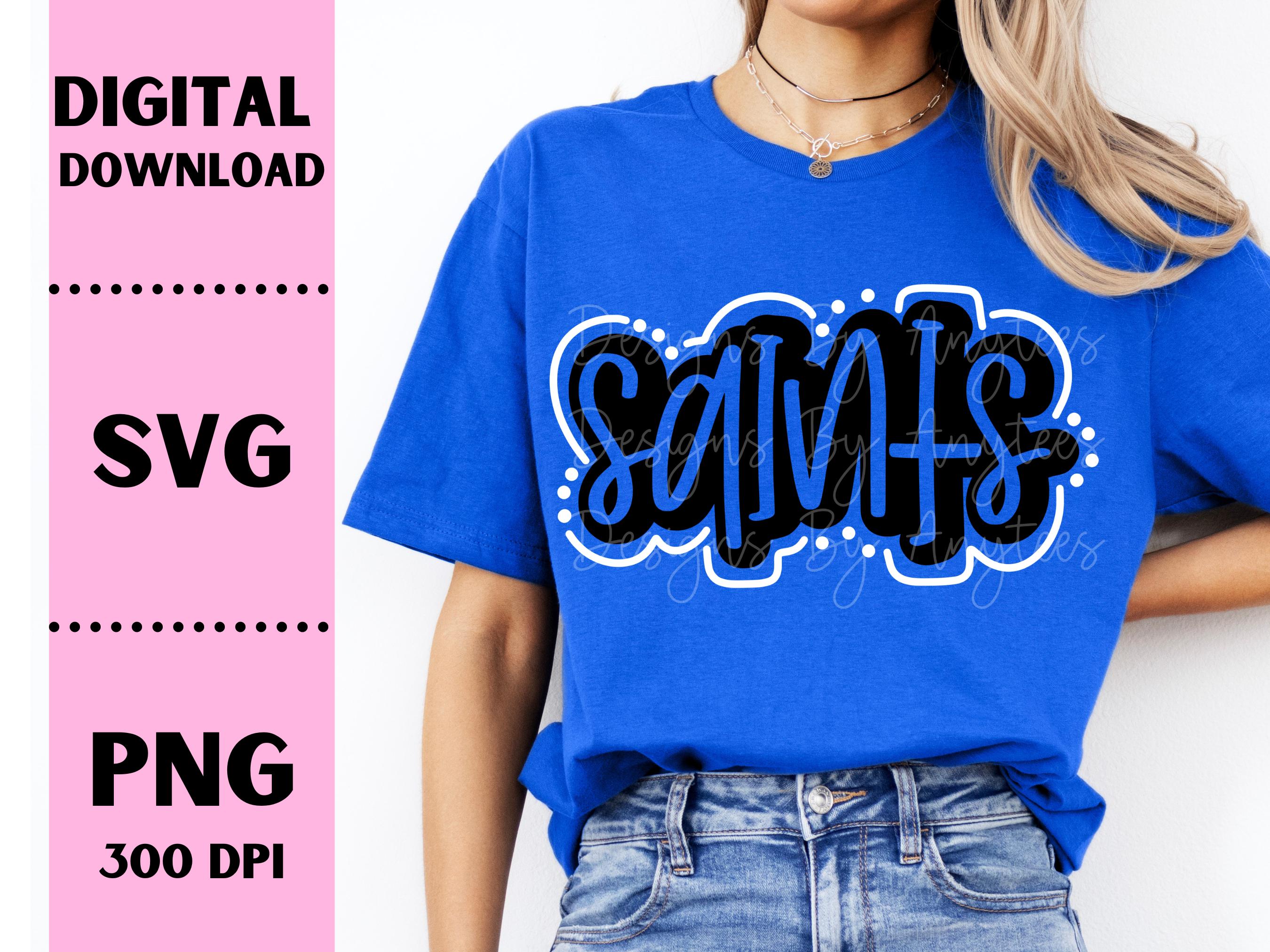 Saints SVG, Saints PNG, Mascot Shirt Design, Team Spirit Png, Saints ...