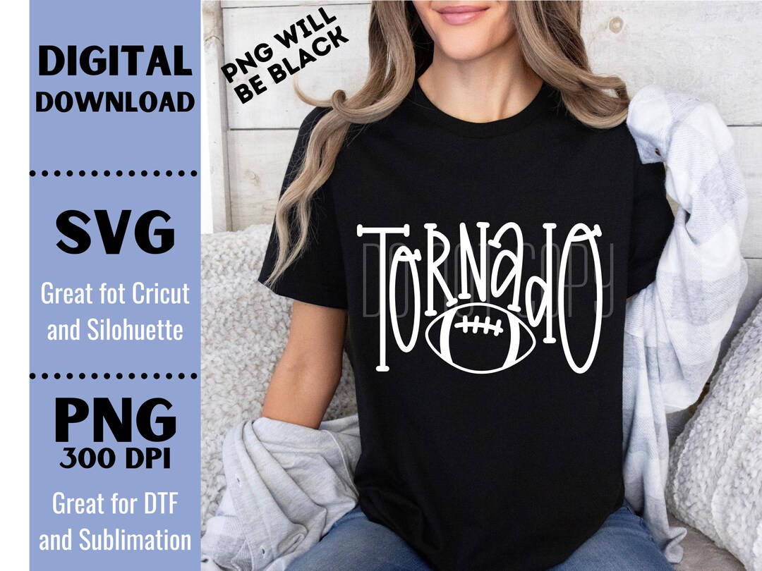 Tornado SVG, Tornado PNG, Tornado Football, Mascot Shirt Design, Team ...