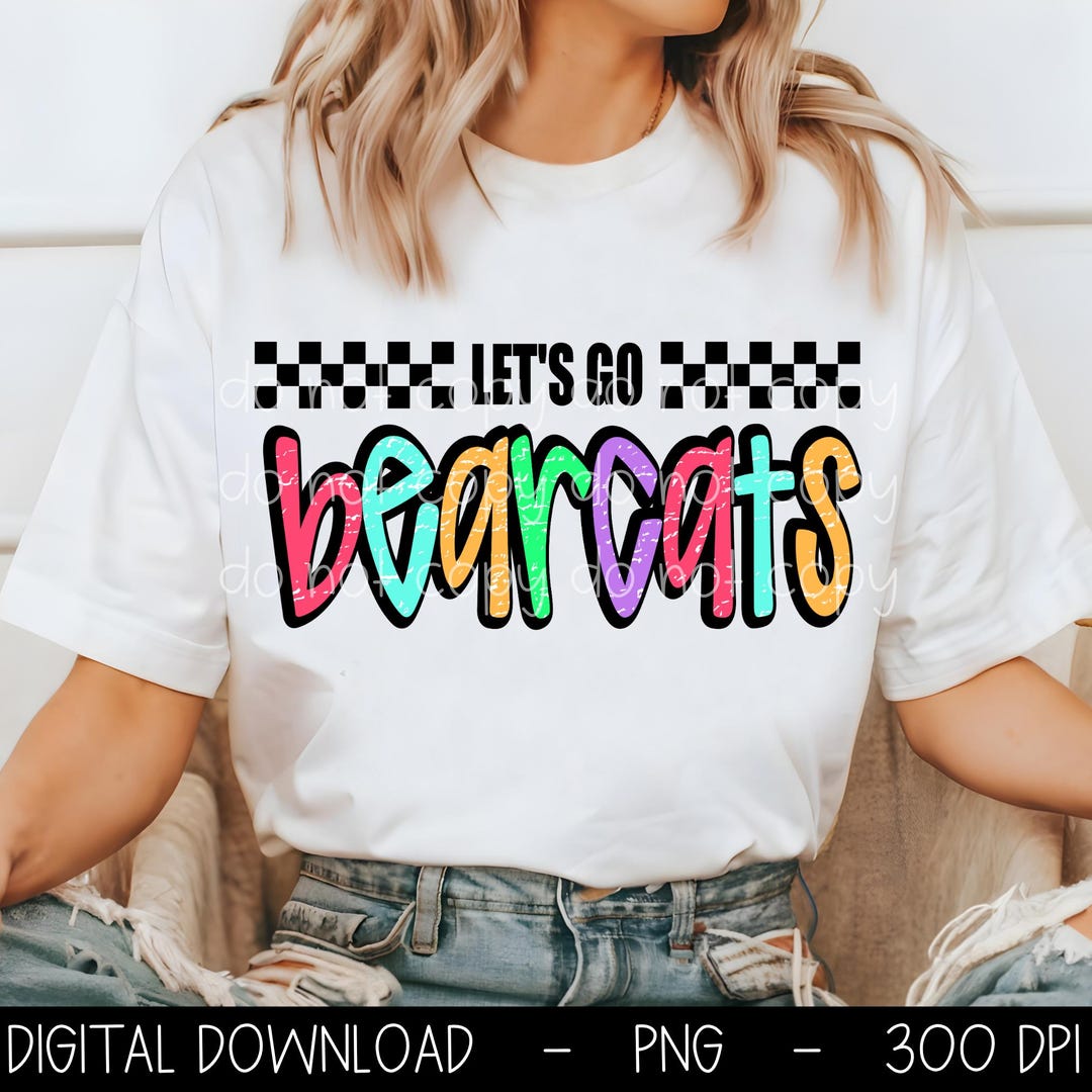 Bearcats PNG, Let's Go Bearcats PNG, Bearcats Digital Download, PNG ...