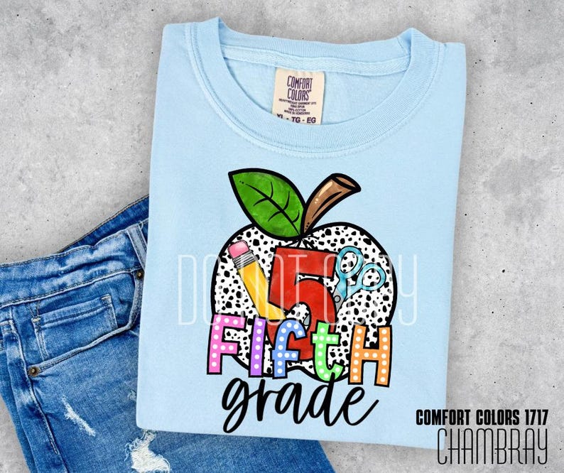 Fifth Grade Png, Back to School PNG, Teacher Png, Apple Png, Dalmatian ...