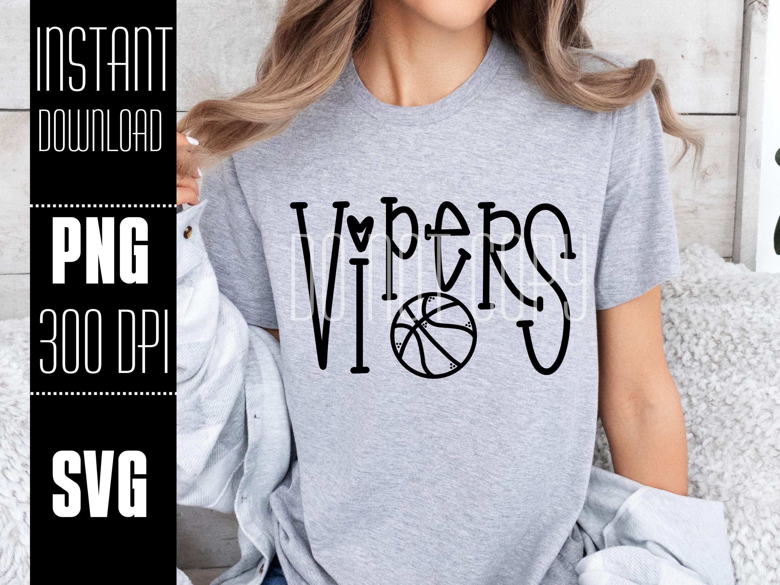 Vipers SVG, Vipers PNG, Vipers Basketball, Mascot Shirt Design, Team ...