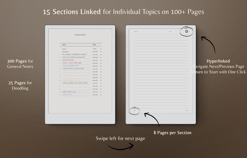 Notebook Plus – Lined & Blank Template for Remarkable Paper Pro ...