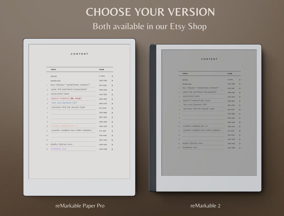 Notebook Plus – Lined & Blank Template for Remarkable Paper Pro ...