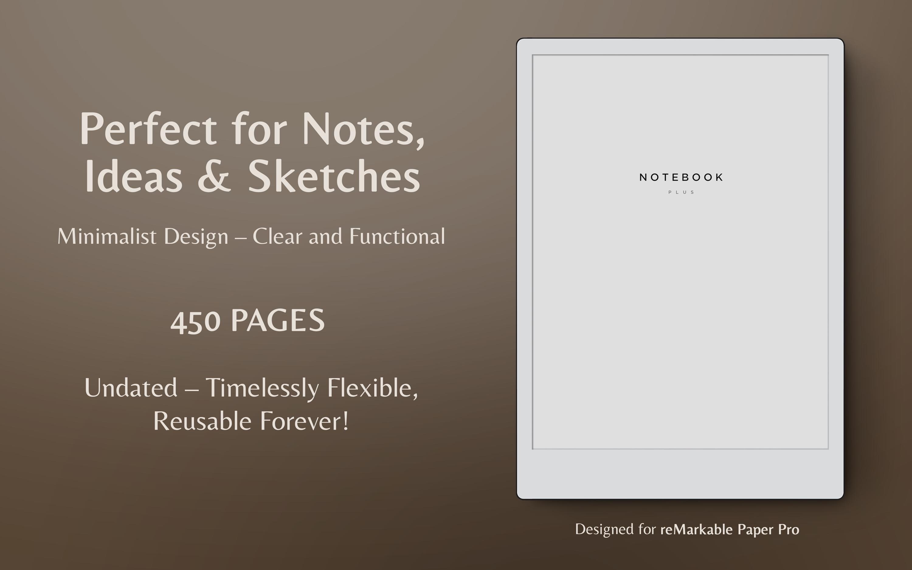 Notebook Plus – Lined & Blank Template for Remarkable Paper Pro ...
