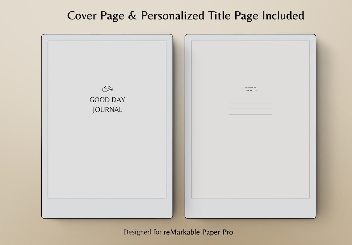 The Good Day Journal – Daily Reflection Gratitude Template for ...