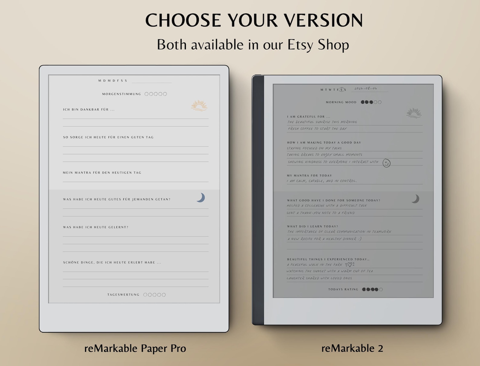 The Good Day Journal – Daily Reflection Gratitude Template for ...