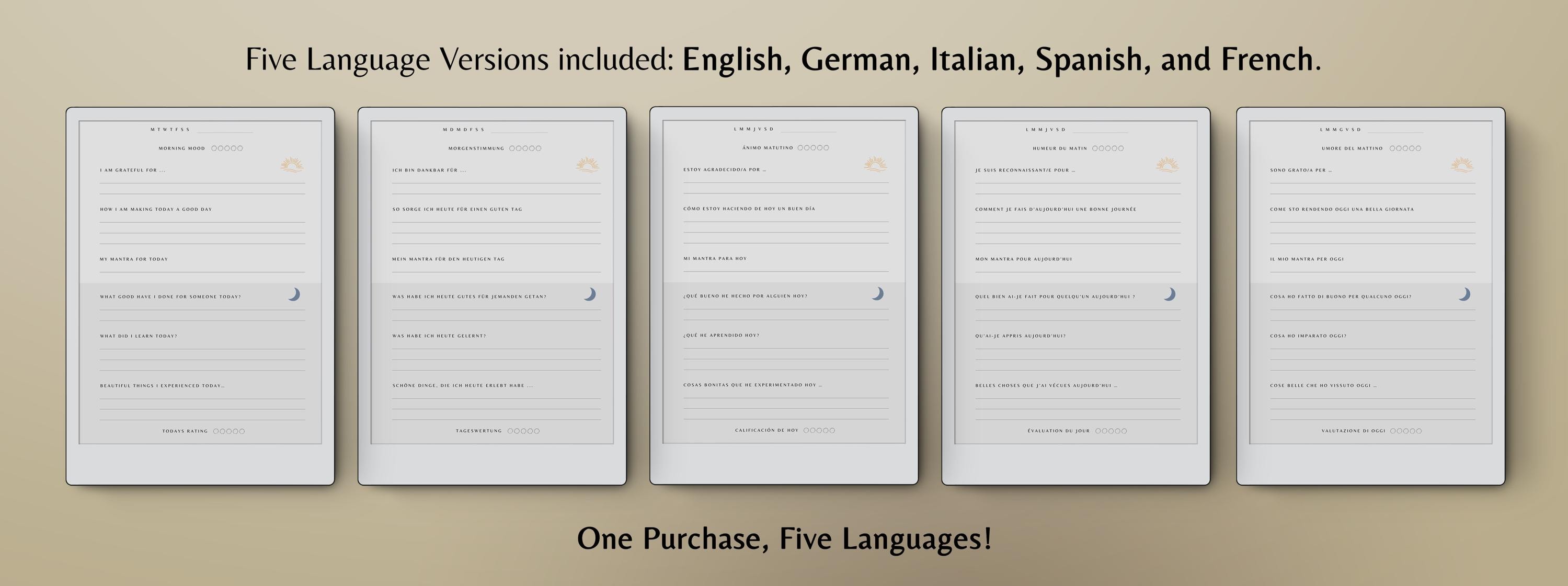 The Good Day Journal – Daily Reflection Gratitude Template for ...