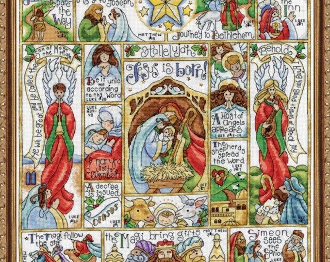 Design Works Nativity Story Cross Stitch Kit 2994 , Christmas Nativity Kit, Needlework Kit - Etsy
