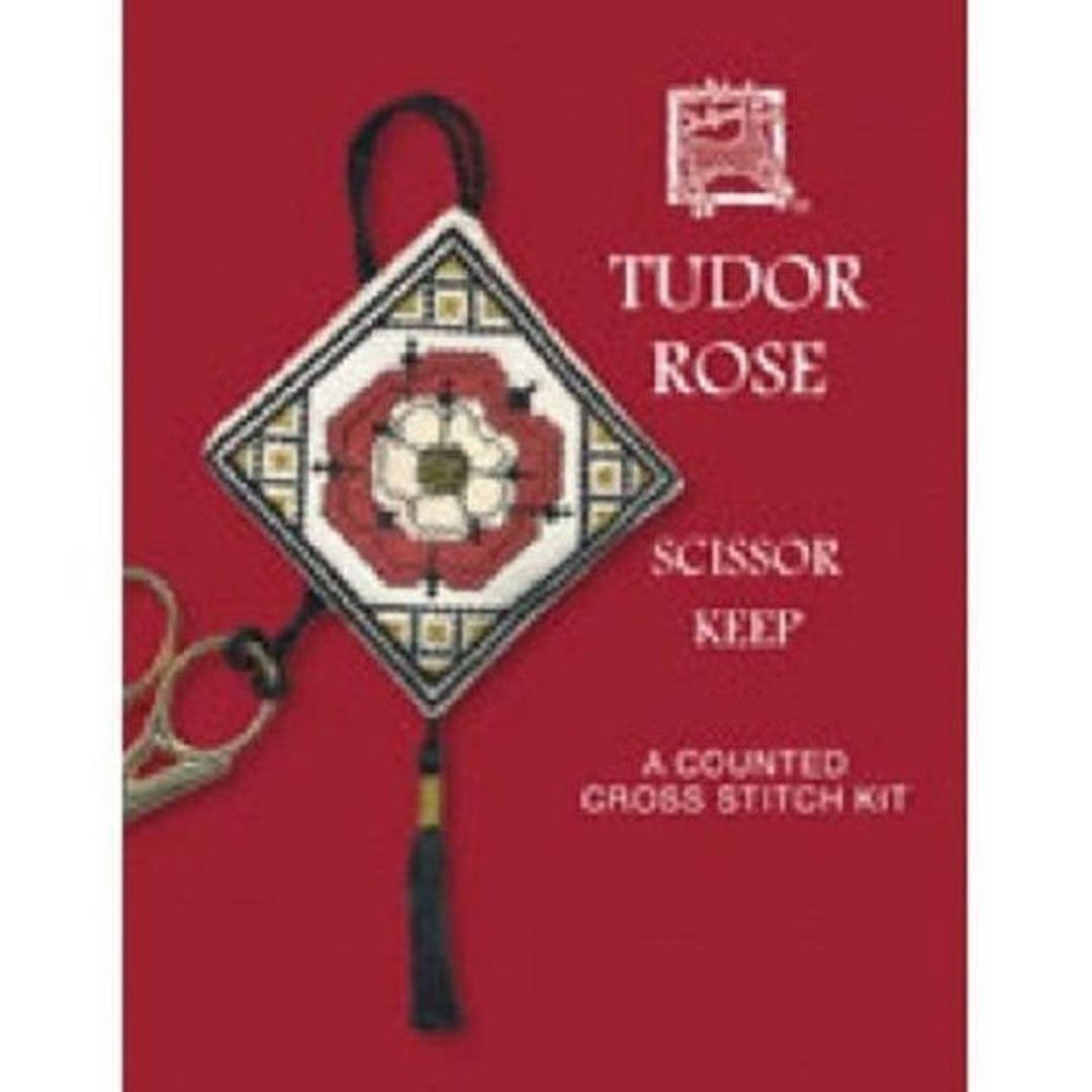 Tudor Rose Scissor Keep Counted Cross Stitch Kit, Textile Heritage ...
