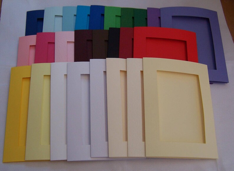 Card Blanks 5 Oblong Aperture Cards Greeting Cards Blanks Etsy Card Blanks 5 Oblong Aperture Cards Greeting Cards Blanks Etsy