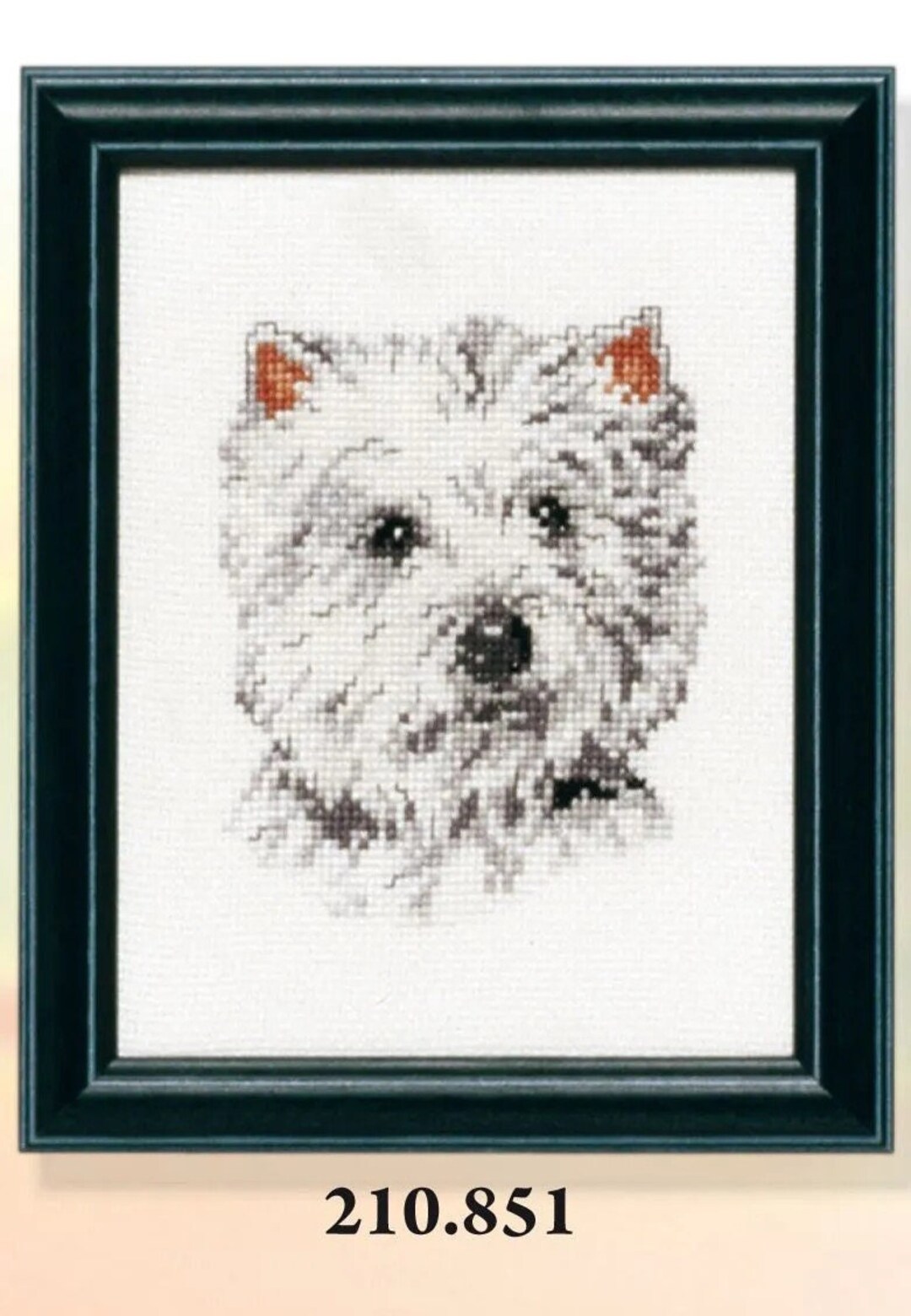 Westie (west Highland Dog) Cross Stitch Kit From Pako , Pet Dog ...