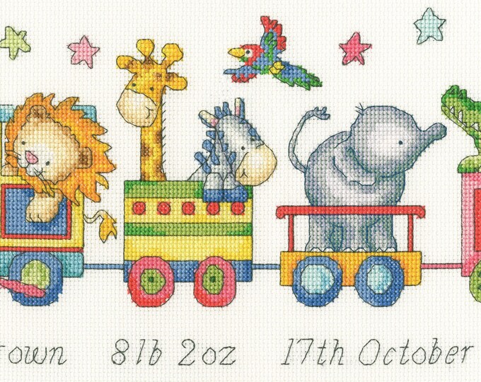 Bothy Threads Choo Choo Train Counted Cross Stitch Kit . Train Birth ...