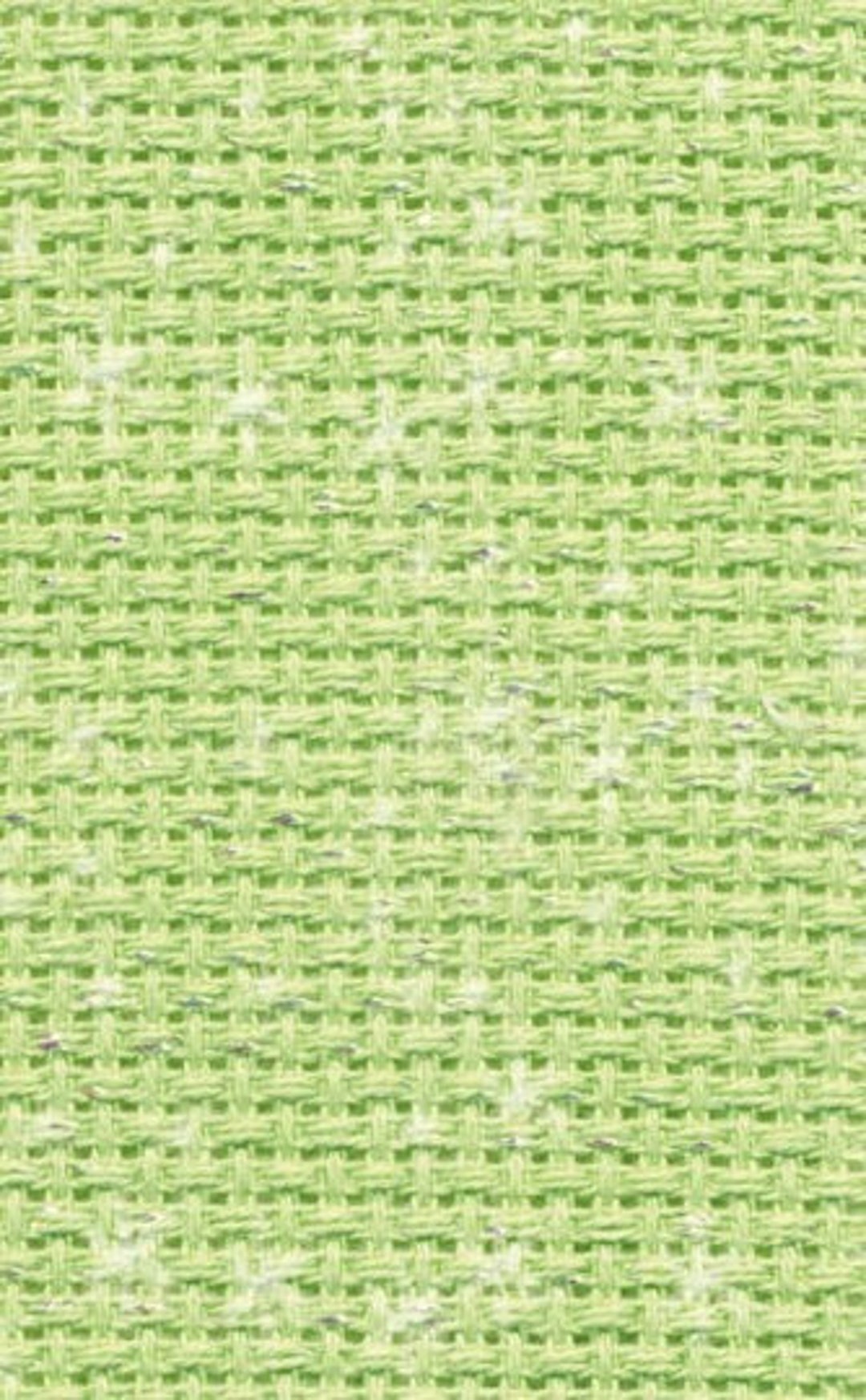 Aida 14 Count Green Iridescent Cross Stitch Fabric From DMC, Sparkly Fabric DISCONTINUED 110 X ...