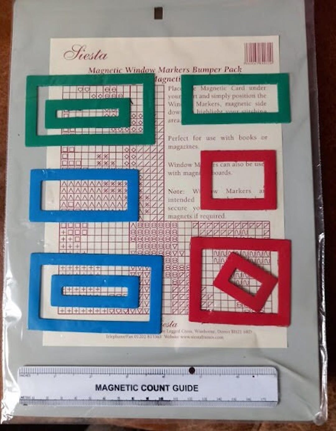 Magnetic Board With 9 Magnetic Window Markers and Magnetic Ruler ...