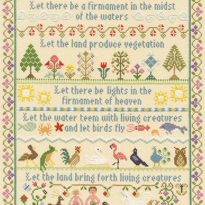 Cross Stitch Sampler Kit - Etsy