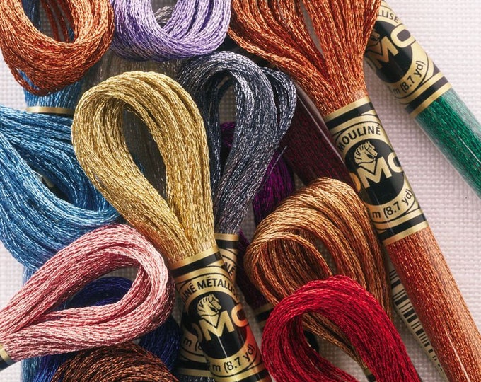 DMC Light Effects Metallic Threads Choose From 5 Colour Collections 6 ...
