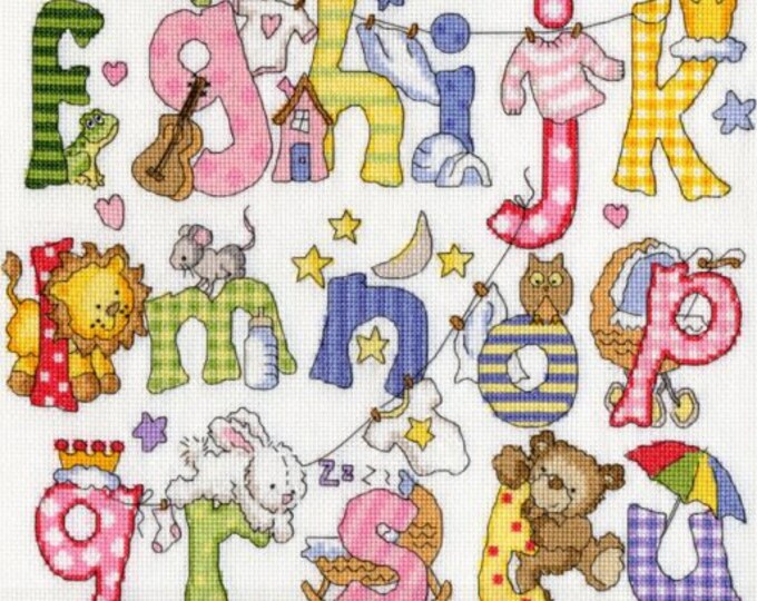 My First Alphabet Counted Cross Stitch Kit From Bothy Threads - Etsy