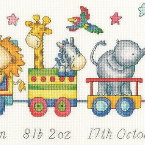 Bothy Threads Choo Choo Train Counted Cross Stitch Kit . Train Birth ...