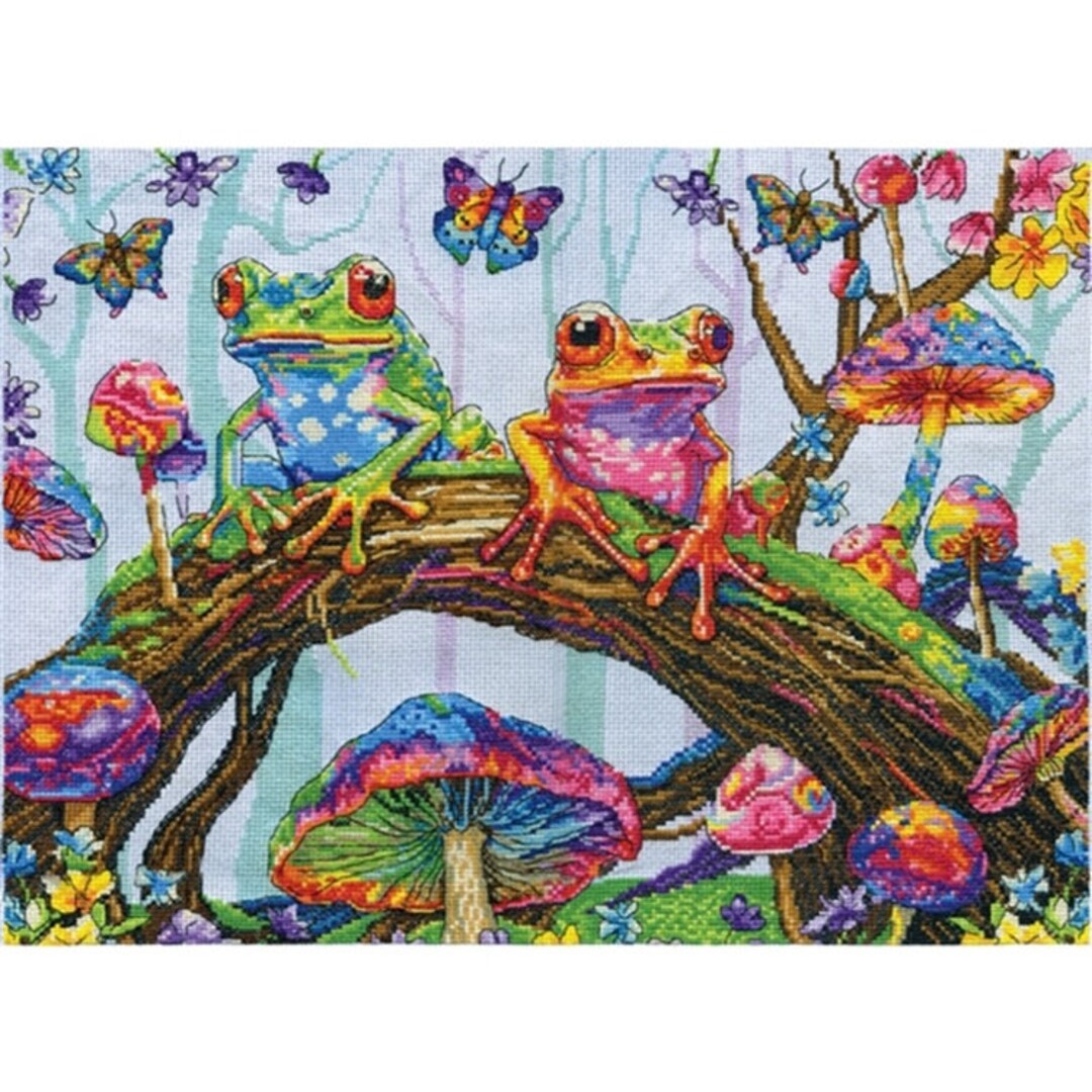 Fantasy Frogs Counted Cross Stitch Kit From Design Works - 3559 ...