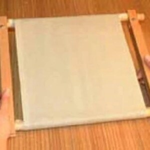 Wooden Tapestry Frame , 9 X 6 Inch Rollers and Side Bars, Sewing Frame ...