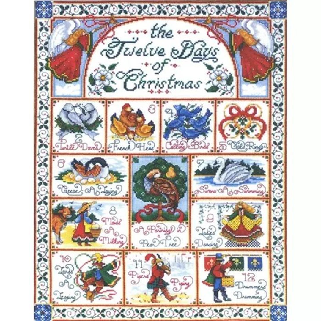 12 Days of Christmas Counted Cross Stitch Kit From Design Works ...