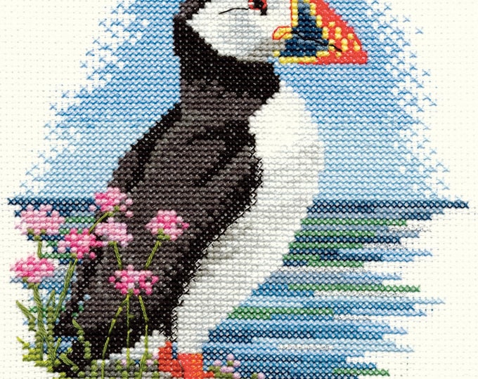 Puffin Cross Stitch Kit by Bothy Threads Bird Counted Cross - Etsy