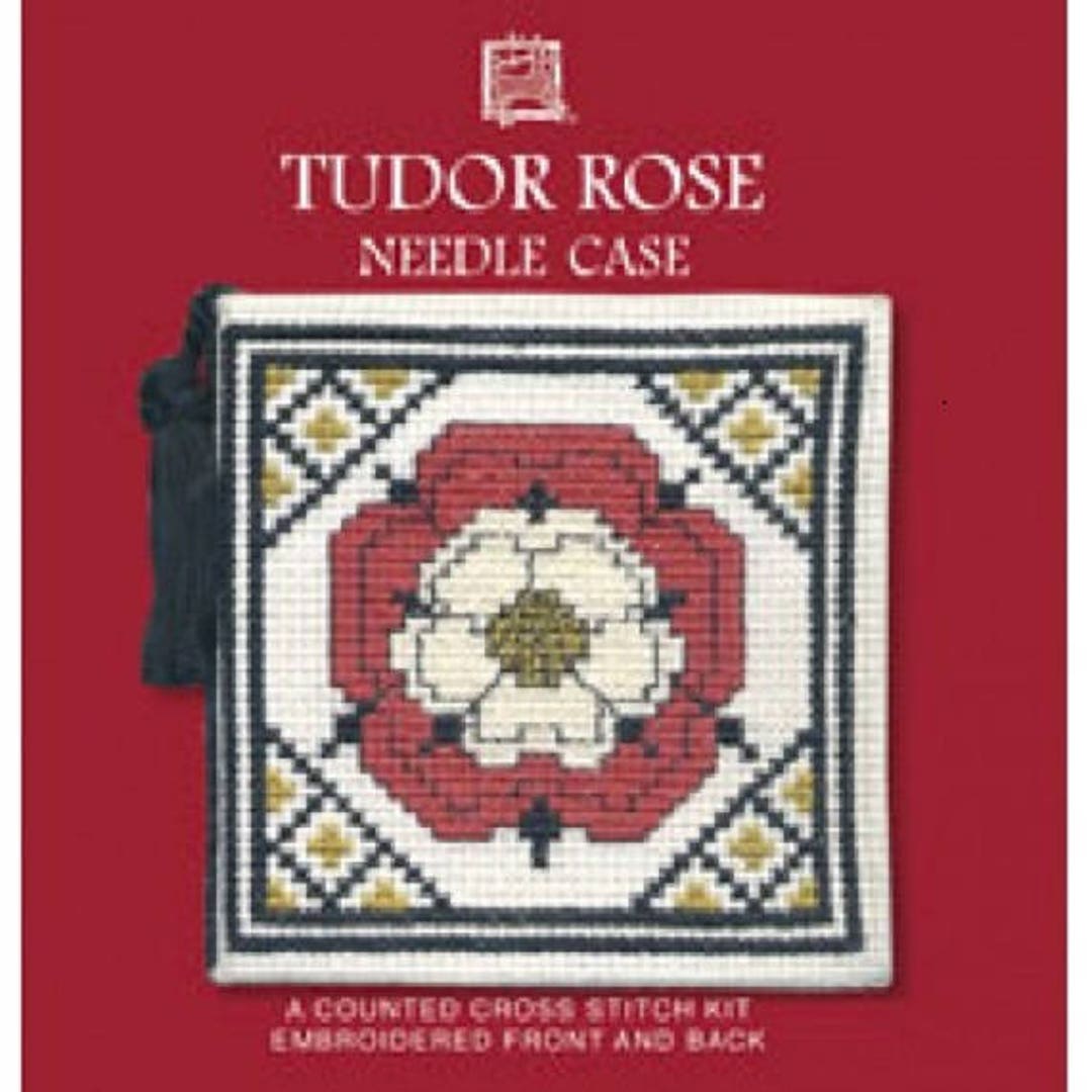 Tudor Rose Needle Case Counted Cross Stitch Kit From Textile - Etsy