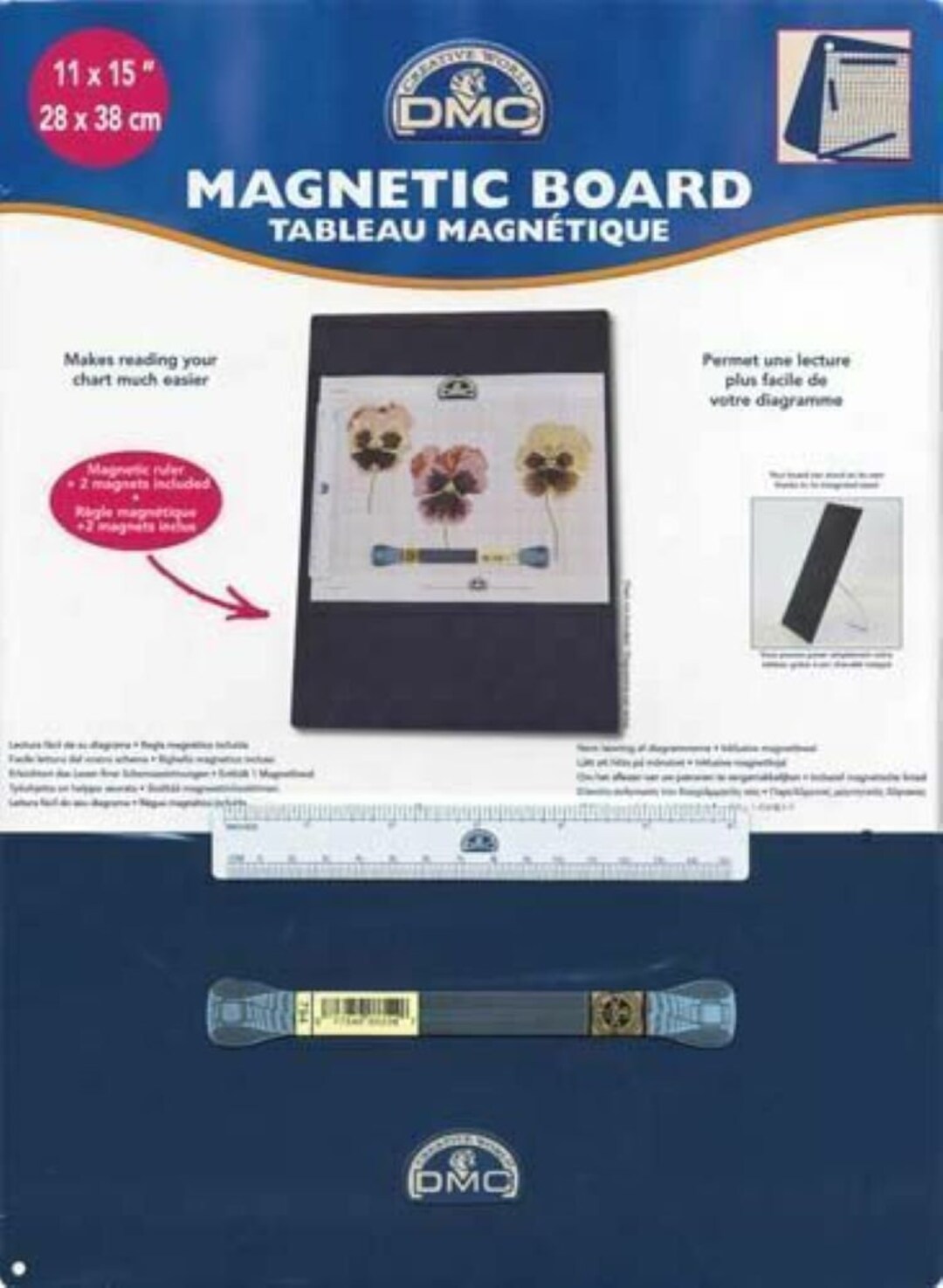 DMC Large Magnetic Board 11" X 15", Chart and Pattern Holder, Magnetic ...
