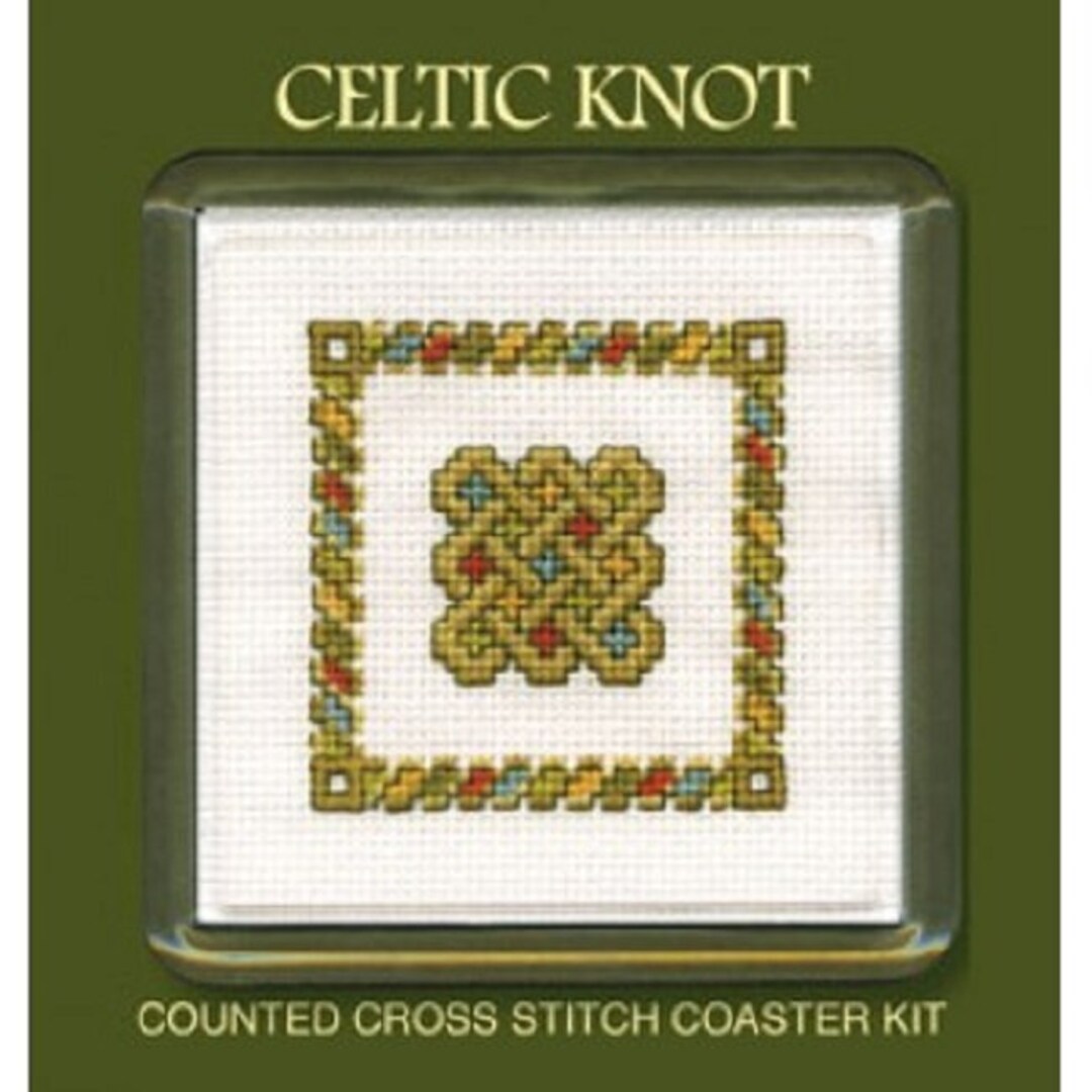 Celtic Knot Coaster Cross Stitch Kit From Textile Heritage, - Etsy
