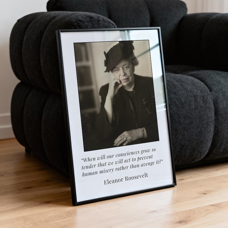 Eleanor Roosevelt Quote Poster – Human Rights Advocate Wall Art - Etsy