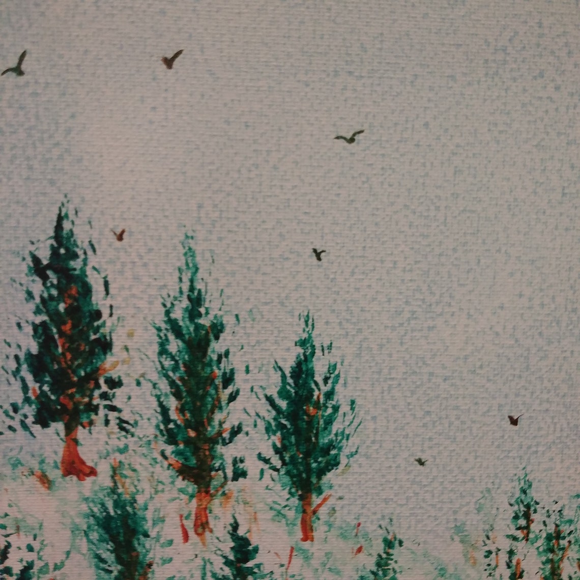 Looking for a Christmas Tree by C Wright 11x14 Original Acrylic ...