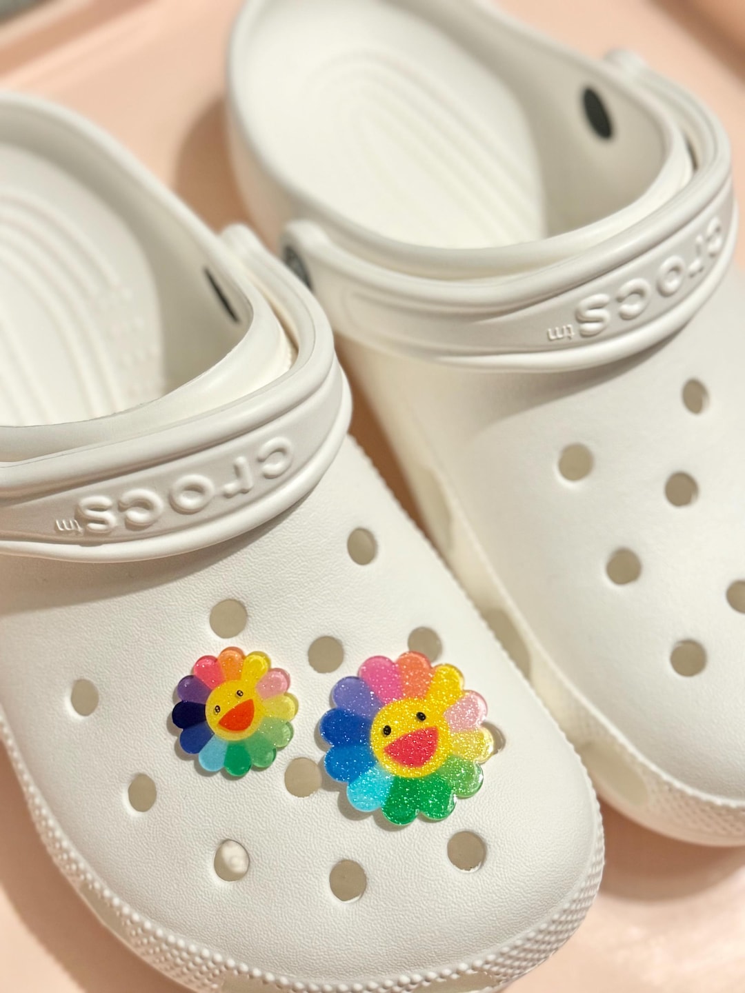 Takashi Murakami Flower X KAWS Croc Sandal Shoe Charms - Etsy