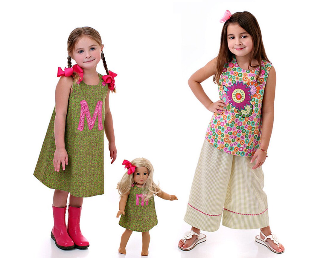 A-line Dress or Top Pattern for Baby, Toddler, and Kids, PDF Sewing ...