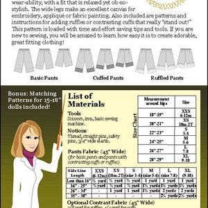 Easy-fit Pants for Girls and Boys, Boutique Paper Pattern, by the ...