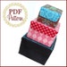 Padded Box PDF Sewing Pattern, Case Study- Basic Boxes (three Sizes ...