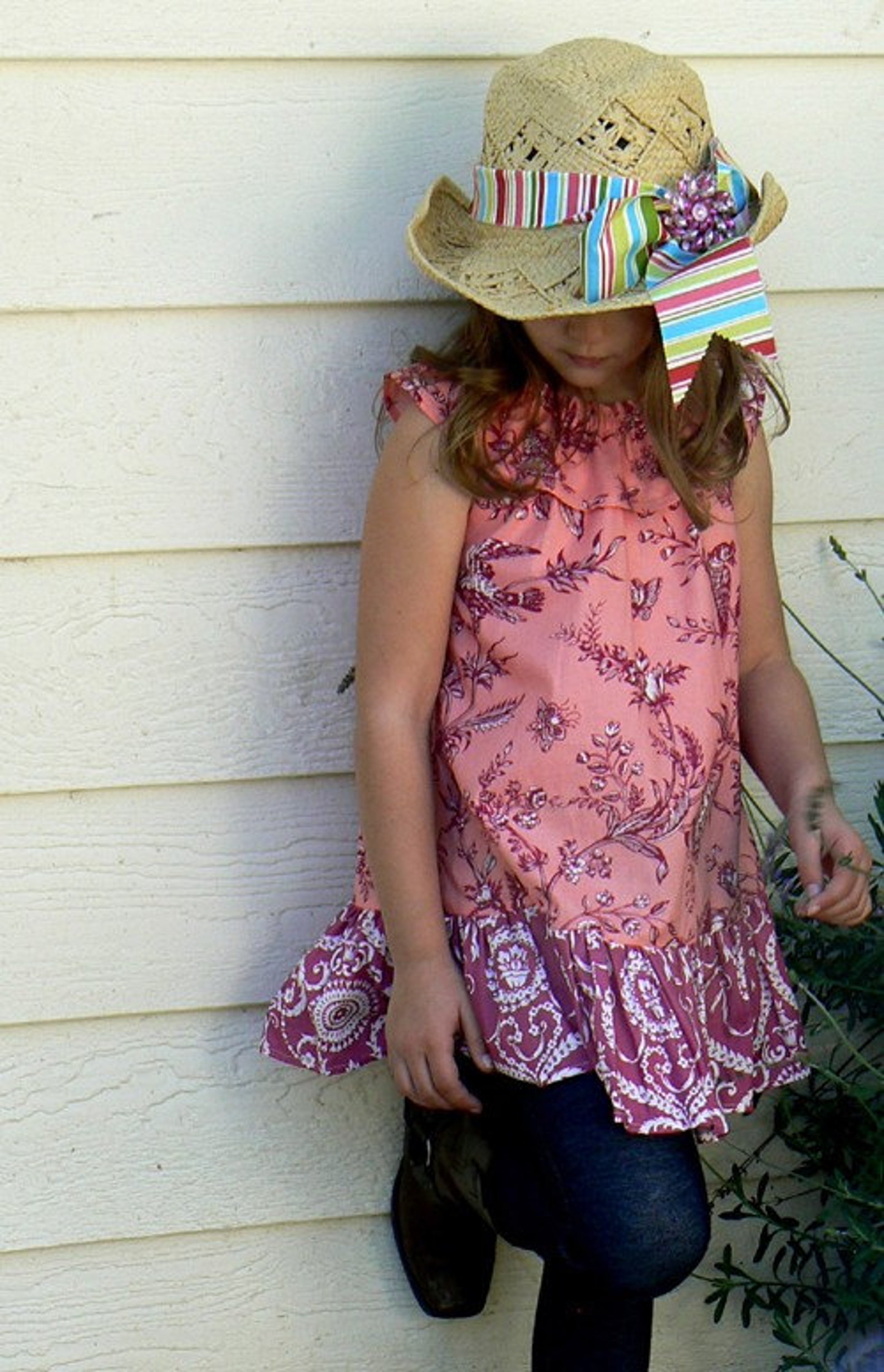 Sis Boom Cathy Kids Ruffle Neck Dress or Top PDF Sewing - Etsy