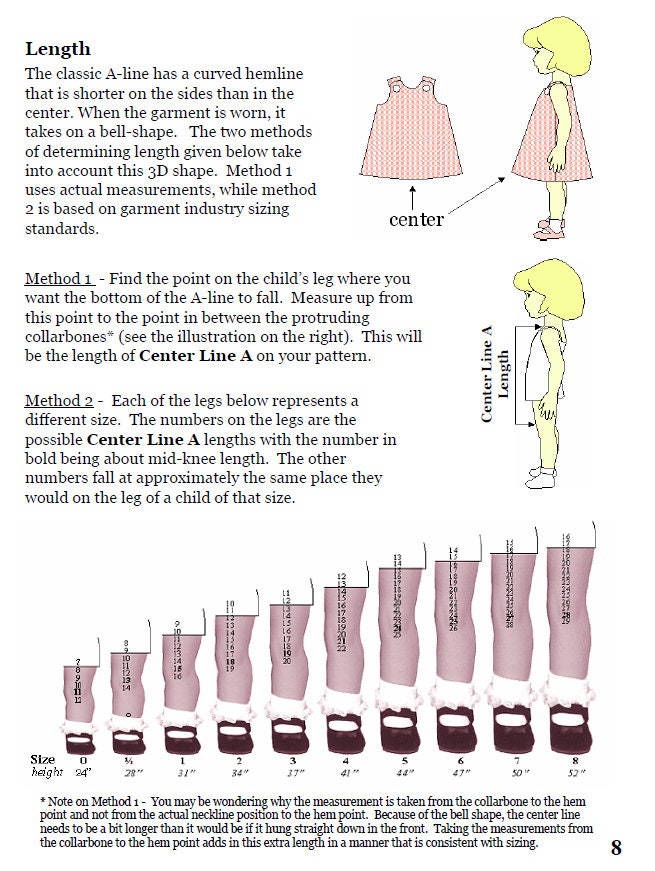 A-line Dress or Top Pattern for baby toddler and kids PDF | Etsy