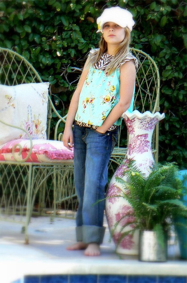 Sis Boom Cathy Kids Ruffle Neck Dress or Top PDF Sewing - Etsy