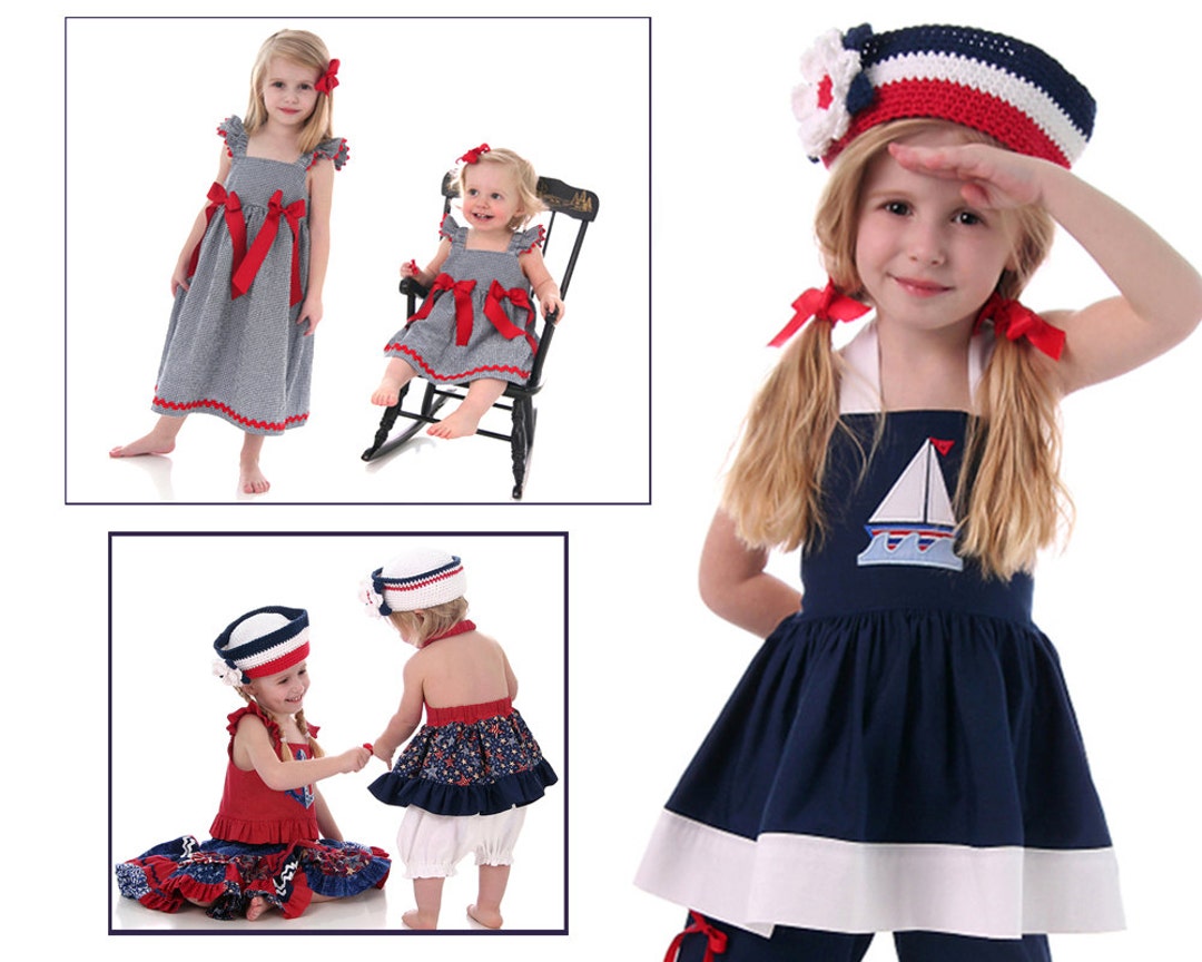 Easy Kids Dress Pattern and Top Pattern, Simply Sweet, PDF Sewing ...