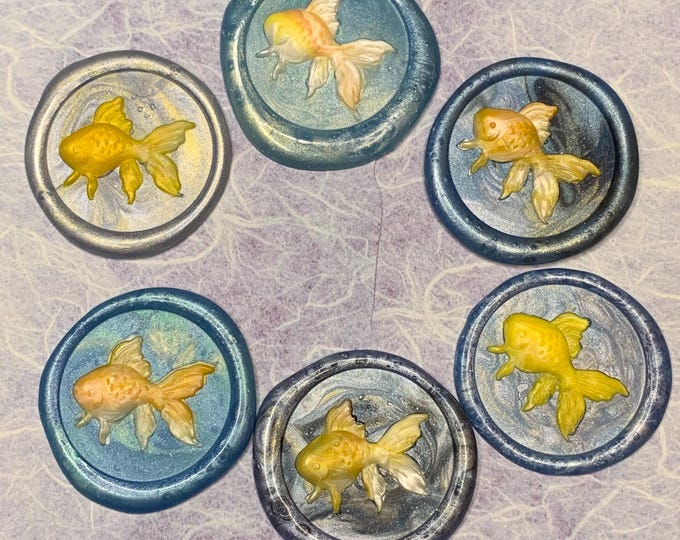 3D Goldfish Wax Seal Stamp,goldfish Wax Sealing Kit /birthday Gift Wax ...