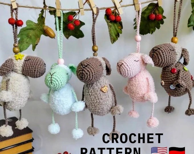 Crochet Shaun the Sheep Pattern | Crochet Shaun the Sheep Keychain ...
