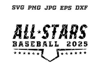 All Stars Baseball SVG, All Star SVG, Baseball SVG, All Star Game ...