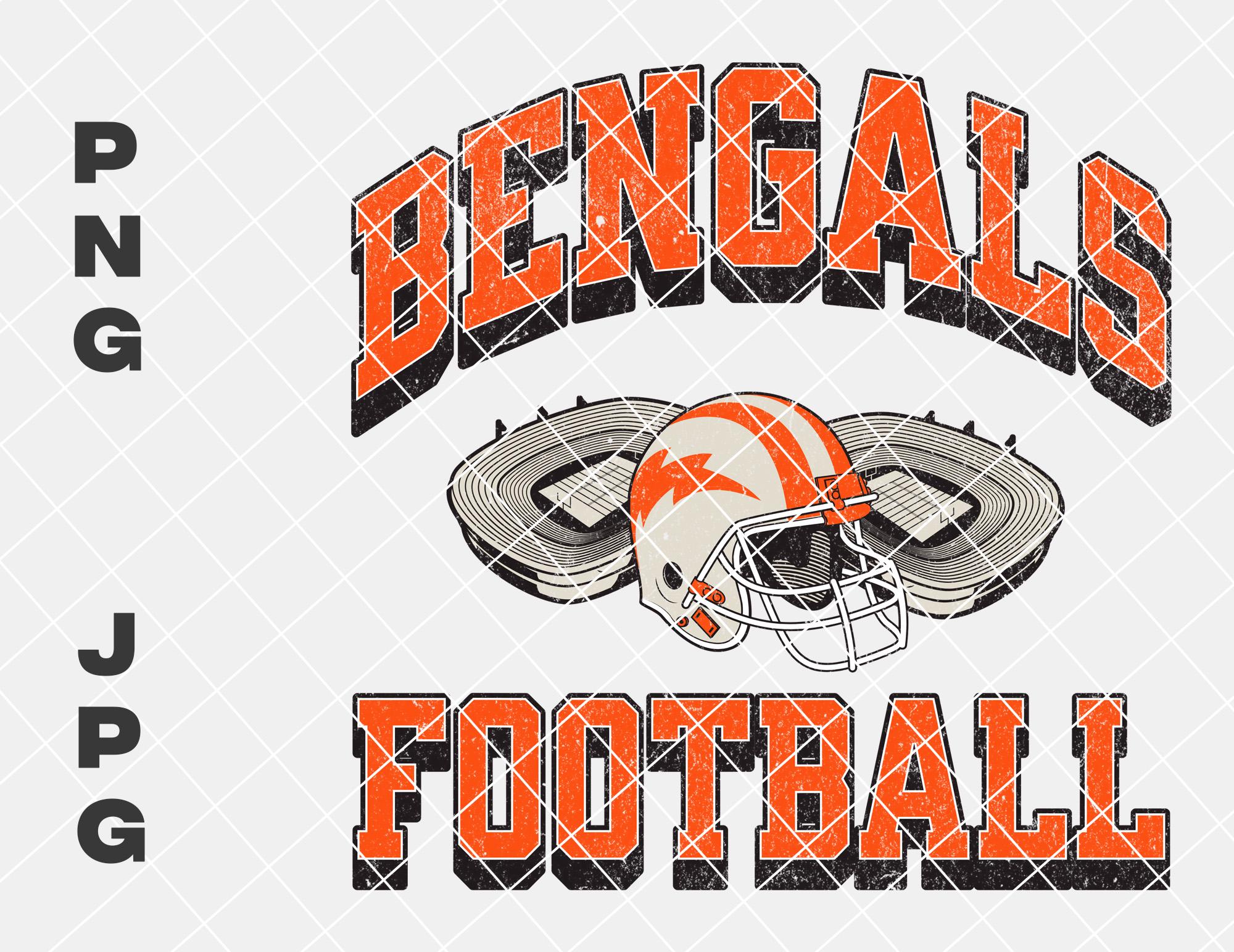 Bengals Football PNG Football Design, Sports Shirt PNG, Printable Png ...
