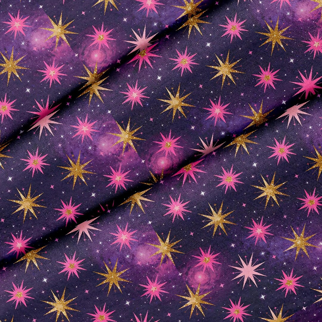 Fabric by the Yard, 58 In" Wide (galaxy Stars Pattern) for Sewing ...