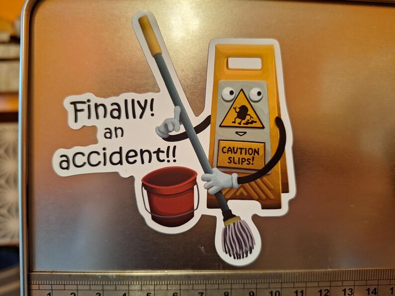 Don't Hug Me I'm Scared Fridge Magnet Stocking Filler Wet Floor Sign ...