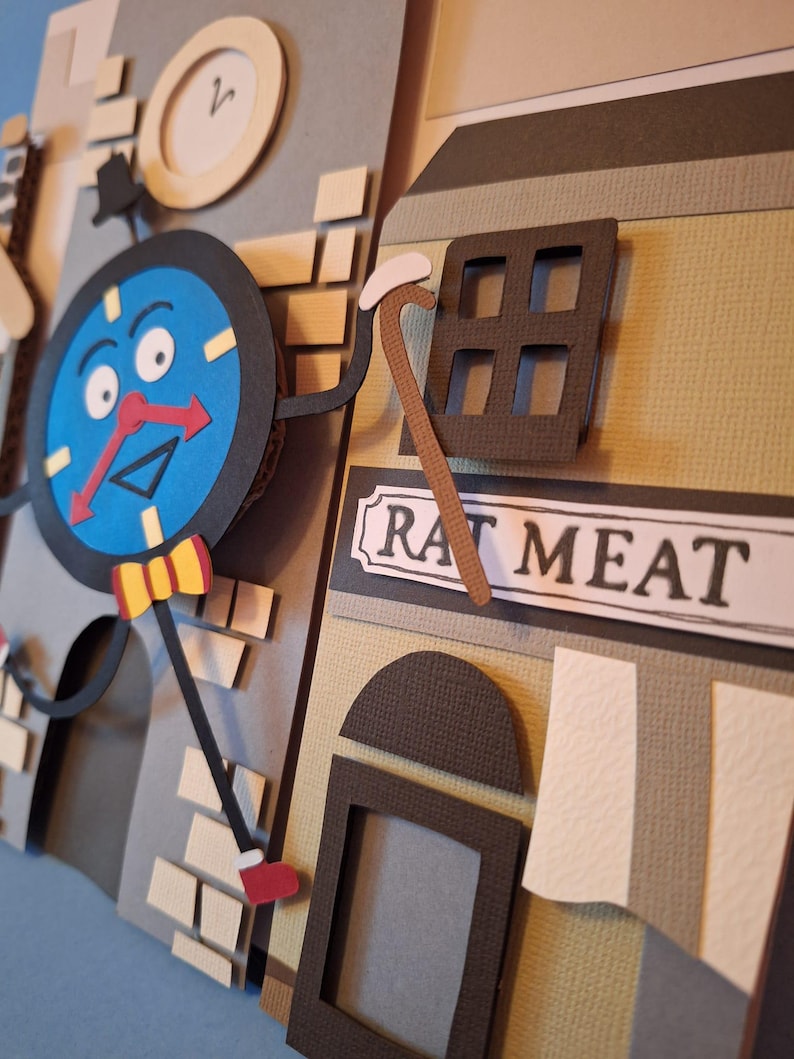 Tick Tock Tony the Talking Clock 3D Card Art Time Episode Don't Hug Me ...