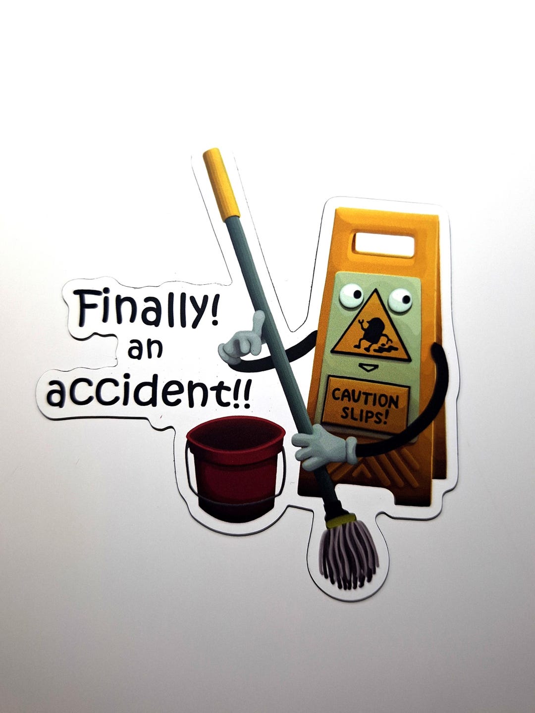 Don't Hug Me I'm Scared Fridge Magnet Stocking Filler Wet Floor Sign ...