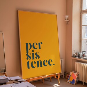 Persistence Typography - Motivational Modern Art Digital Download ...